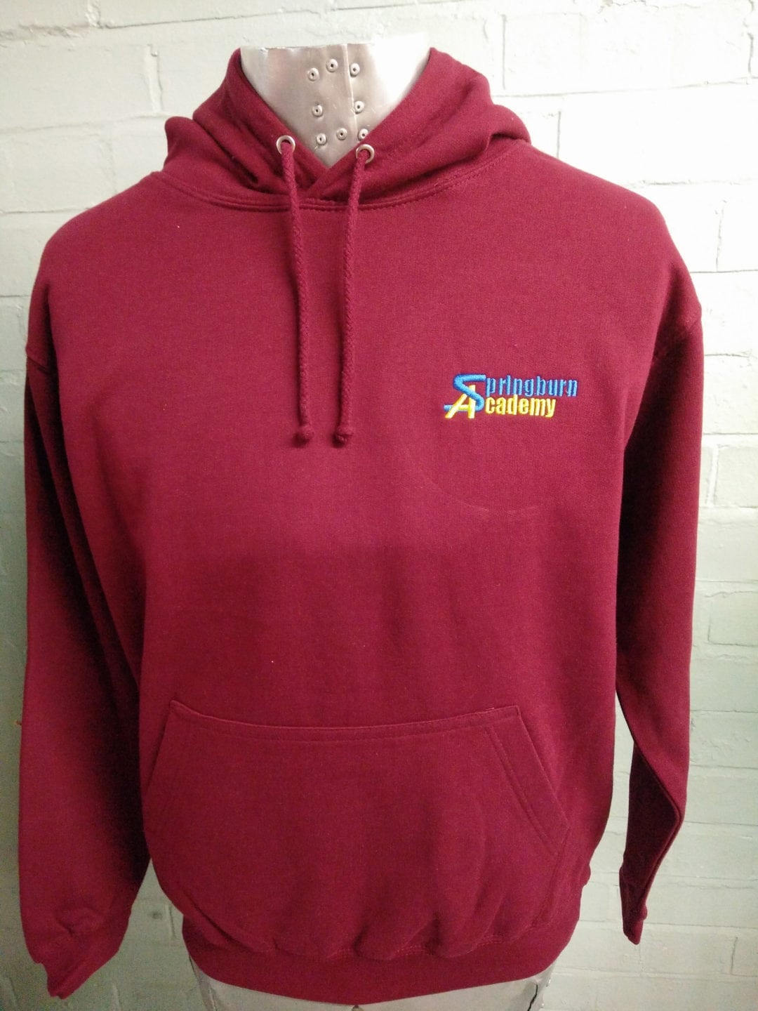 Springburn Burgundy Leavers Hoodies - Leavers Hoodies Company